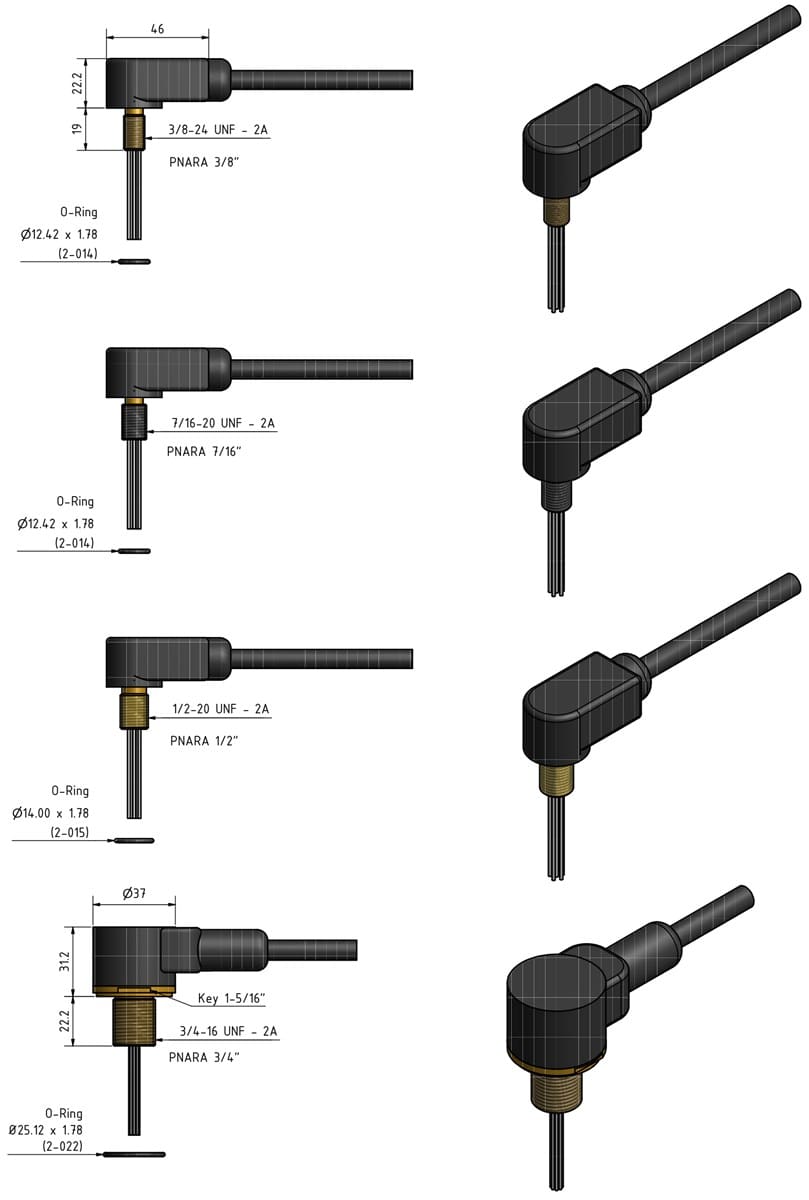 SubConn Penetrator - Water Blocked Right Angle - Ocean Innovations