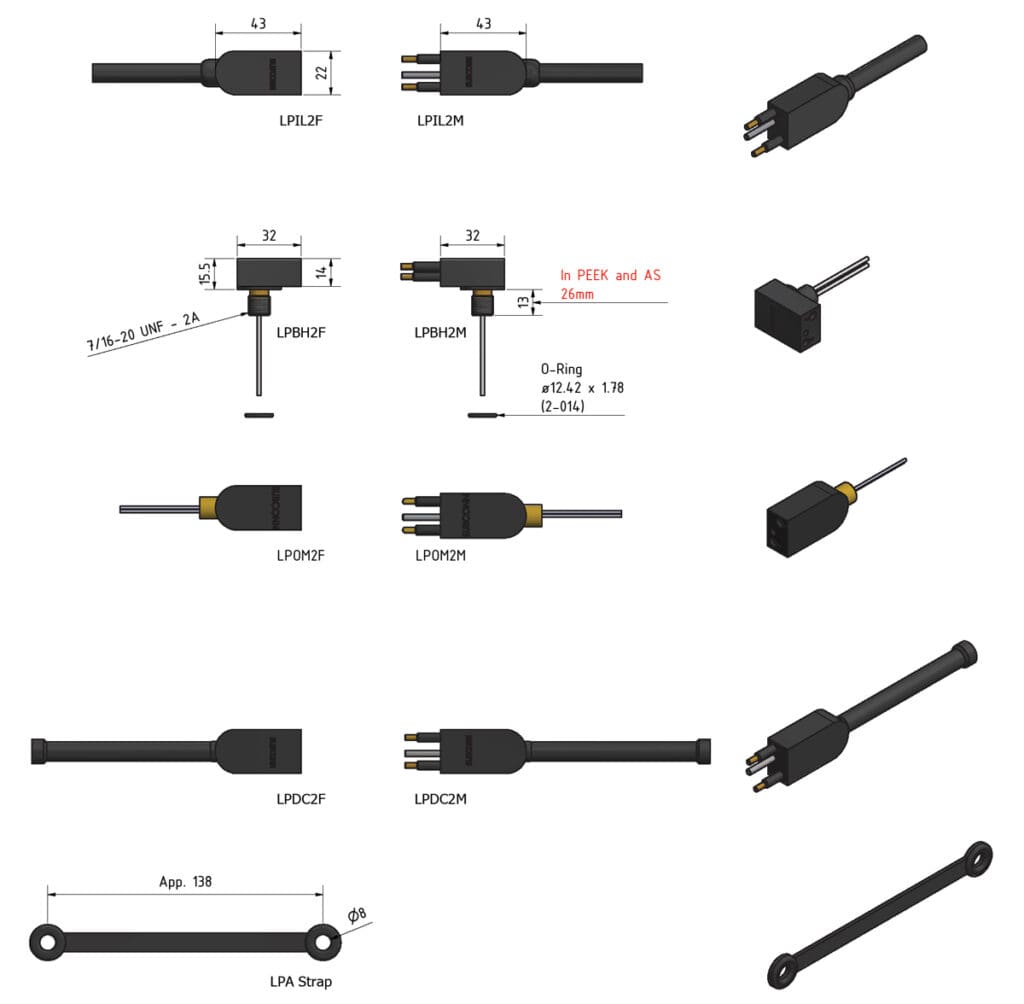 SubConn Low Profile - 2 contacts - Ocean Innovations